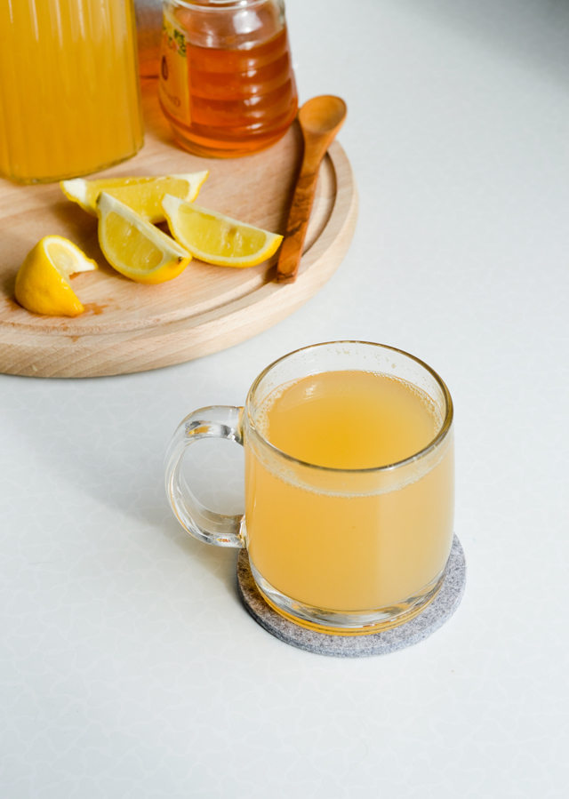 Orange + apple peel tea