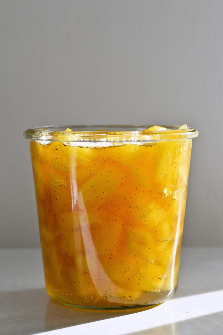 Vanilla pineapple preserves