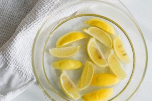 Quick preserved lemons
