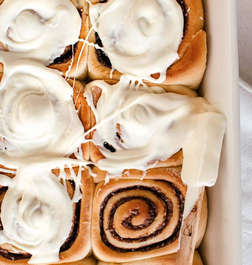 Coconut Nutella cinnamon rolls - Sugar Salted