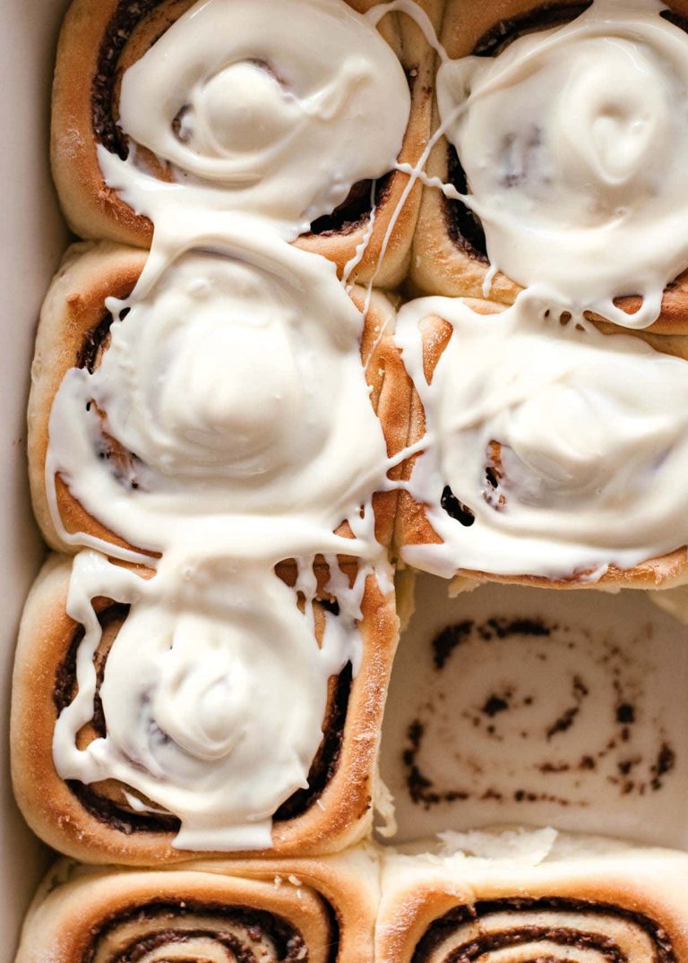 Coconut Nutella cinnamon rolls